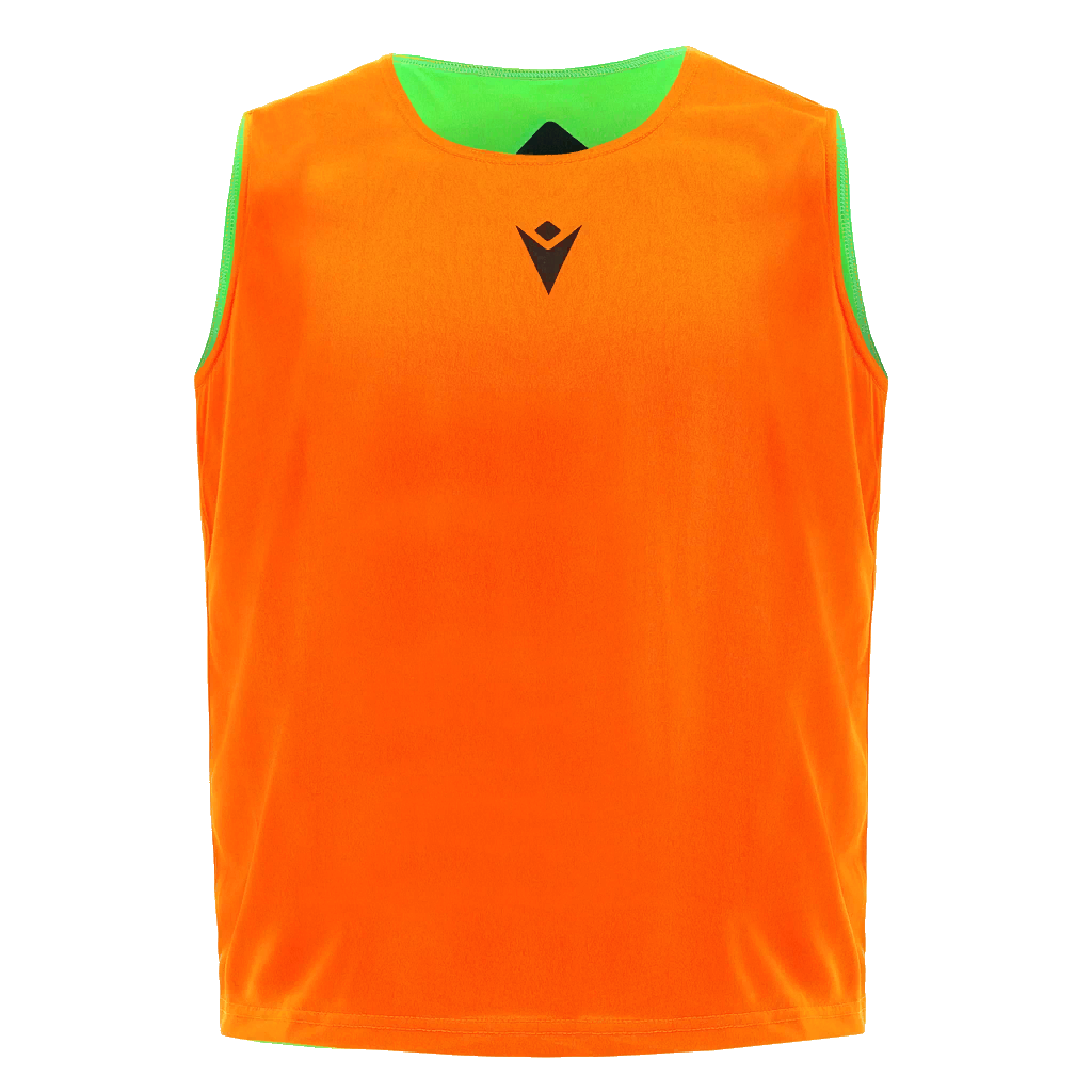 MARPLE REVERSIBLE BIBS ORANGE/NEON GREEN - Macron Ontario